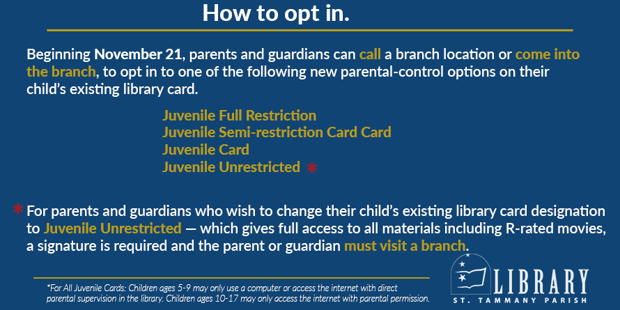 Expanded Access Options for Parents of Minor Children | St. Tammany ...